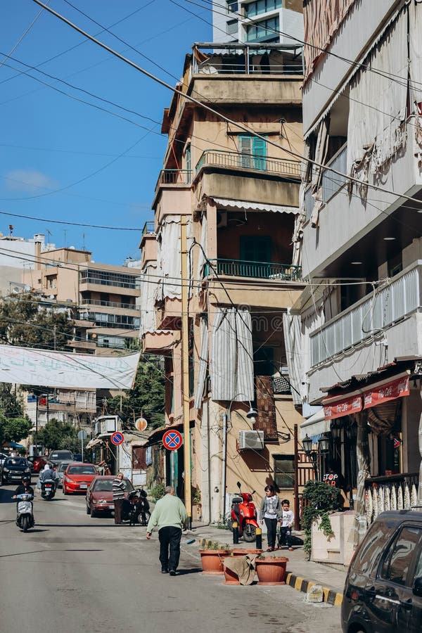 Old Authentic Streets and Buildings in Beirut Editorial Stock Photo - Image of view, republic ...