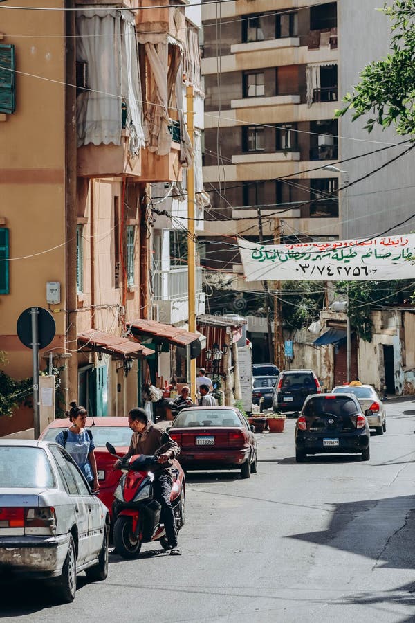 Old Authentic Streets and Buildings in Beirut Editorial Stock Image ...