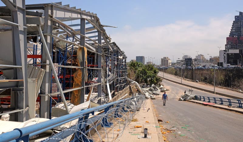 Beirut Port, August 2020 Explosion Editorial Stock Photo - Image of ...