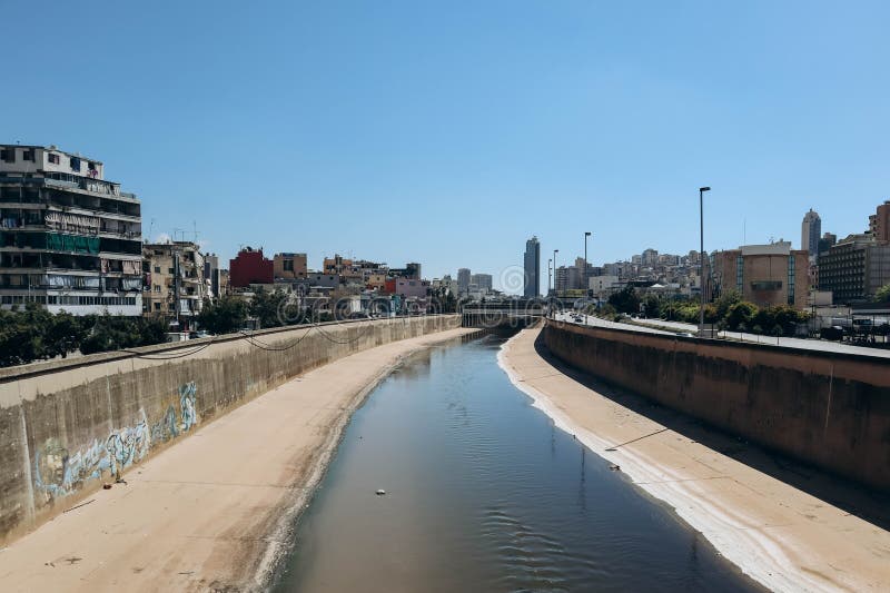 The Beirut River in the City of the Same Name, Which Flows into the ...