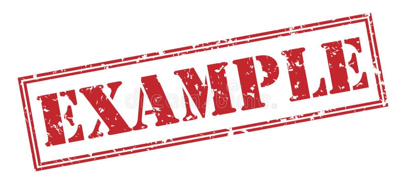 Roter Stempeltext Des Beispiels Vektor Abbildung - Illustration von ...