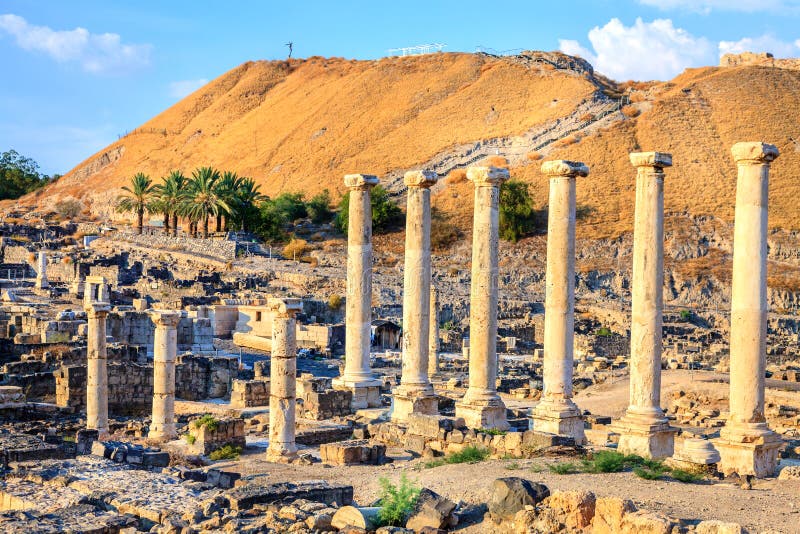 Beit she an stock photo. Image of historic, shean, history - 37987782