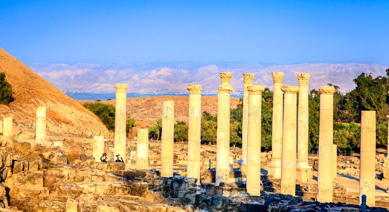 Beit she an stock photo. Image of historic, shean, history - 37987782