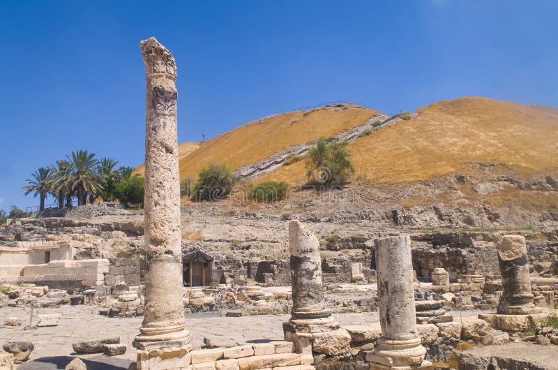 Beit Shean stock photo. Image of sights, shadow, ruined - 28616200