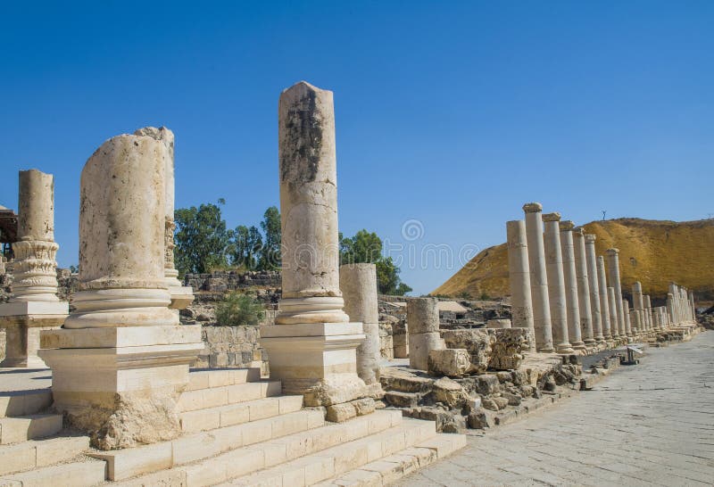 Beit Shean editorial stock photo. Image of beit, shadow - 28759268