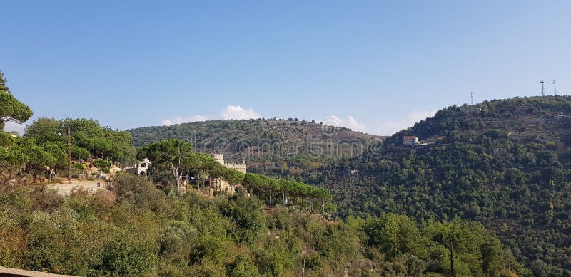 Beiteddine Palace in Lebanon Cedar Reserve Stock Image - Image of ...