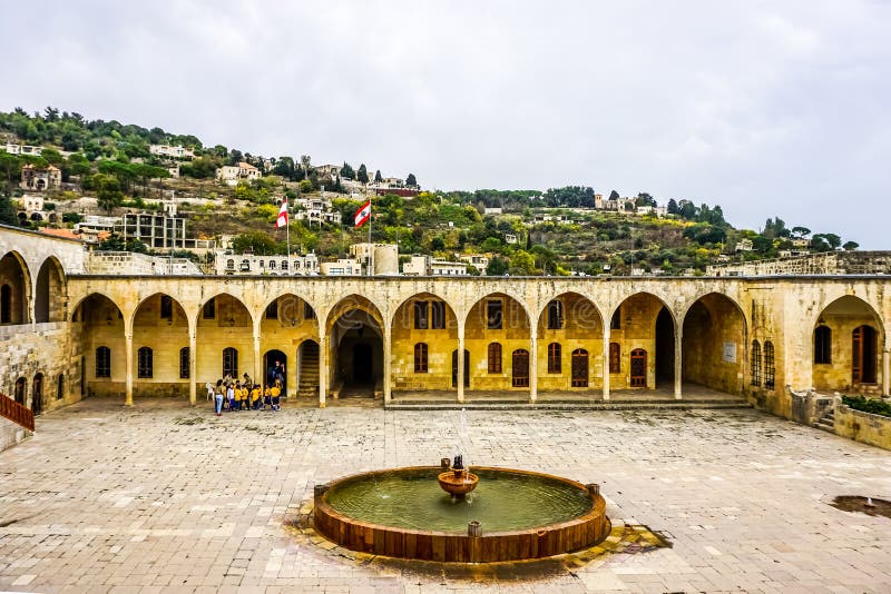 Beiteddine Palace View 14 editorial stock photo. Image of architecture ...
