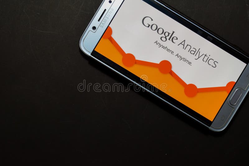 Google Analytics Dev Application on Smartphone Screen. Editorial ...