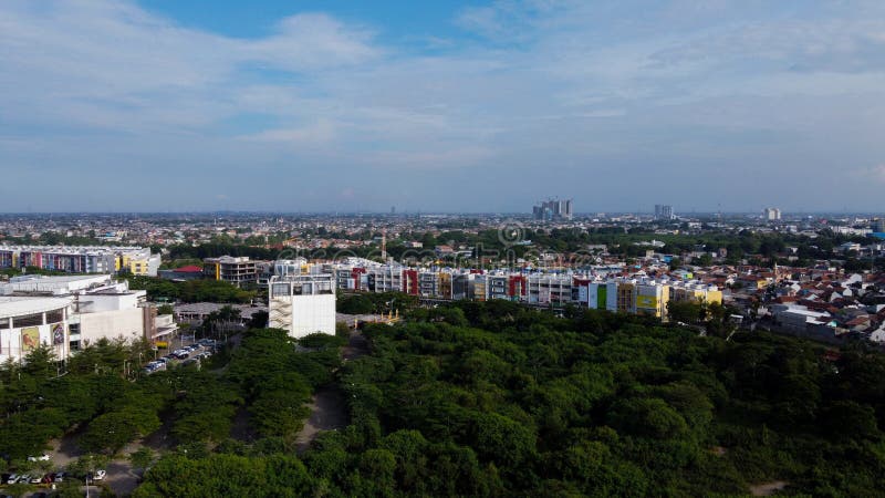 Overhead Aerial View of the Circular Shaped Bekasi Highway, Located in ...