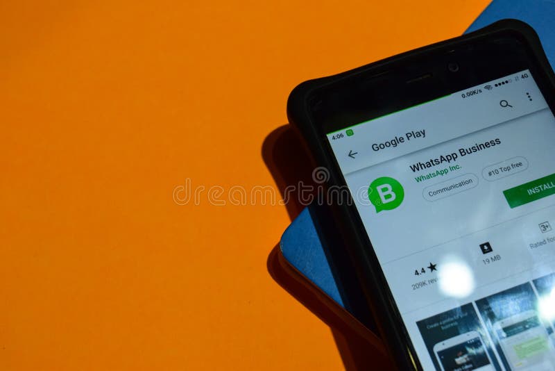 WhatsApp Business Dev App on Smartphone Screen. Editorial Image - Image ...