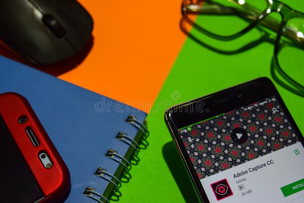 Adobe Capture CC Dev App on Smartphone Screen. Editorial Image - Image ...