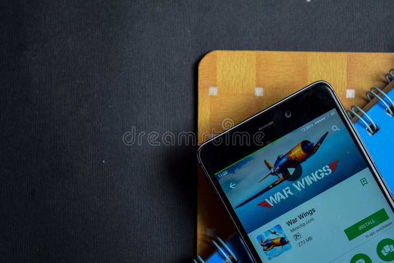 War Wings Dev App on Smartphone Screen. Editorial Photography - Image ...