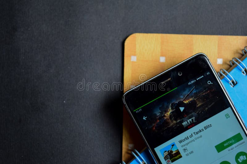 World of Tanks Blitz Dev App on Smartphone Screen. Editorial Image ...