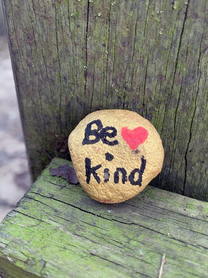 Bekind be kind rock stone stock photo. Image of thoughful - 174036616