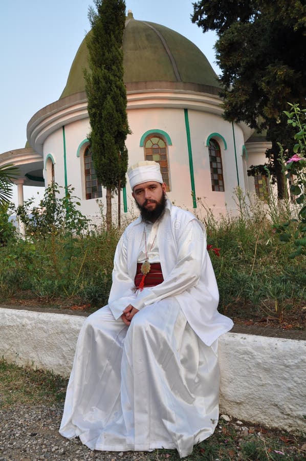 Bektashi Dervish Sitting on a Wall of Tekke Editorial Stock Photo ...