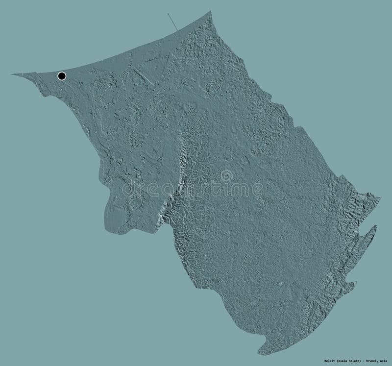 Belait District Nation of Brunei, the Abode of Peace, Borneo Island Map ...