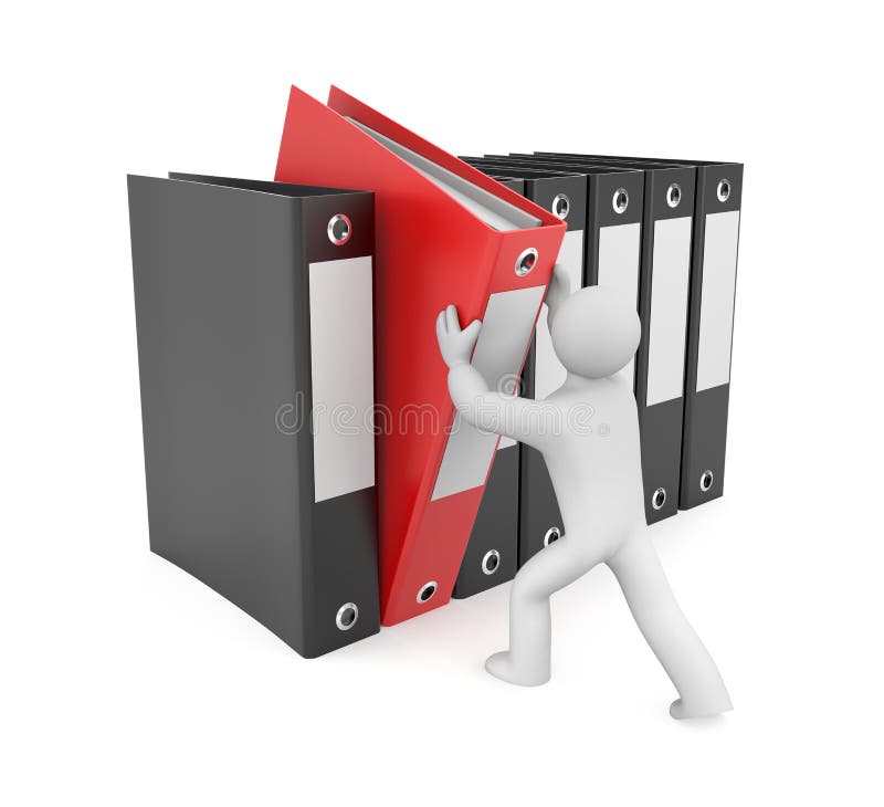 Belangrijke documentatie stock illustratie. Illustration of klem - 22079525