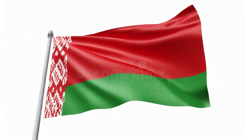 Belarus flag, with waving stock image. Image of country - 299313825