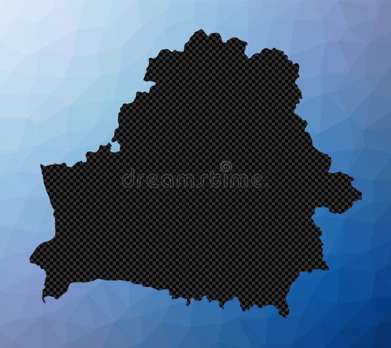 Belarus geometric map. stock vector. Illustration of modern - 179301321