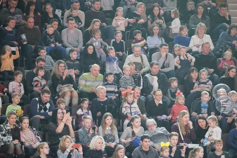 Many people in the stands editorial stock image. Image of february ...