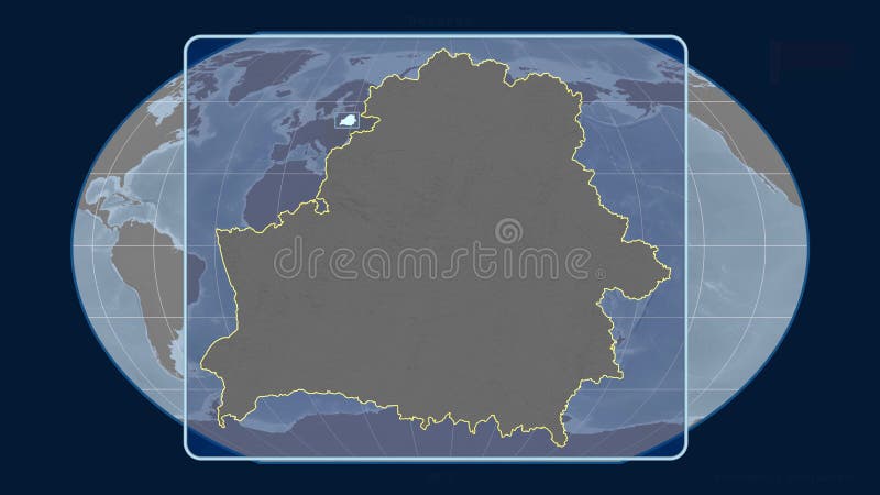 Belarus - Grayscale. Kavrayskiy, Centered Stock Illustration ...
