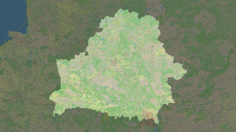 Belarus Highlighted. Topo Standard Stock Illustration - Illustration of ...