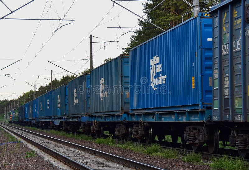 Cargo Containers by the Chinese Rail Operator CDiRS Transport on ...