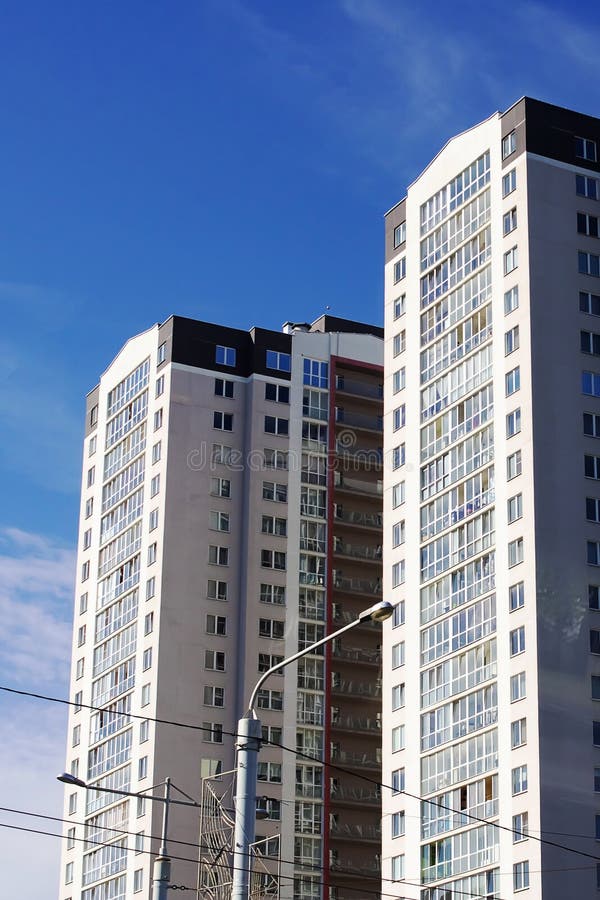Belarus, Minsk - 01 August, 2022: Tall Modern Houses Minsk Editorial ...
