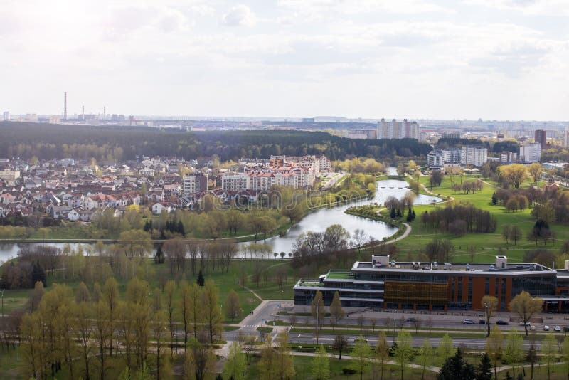Belarus, Minsk - 08 August, 2023: View of City from Above Editorial ...