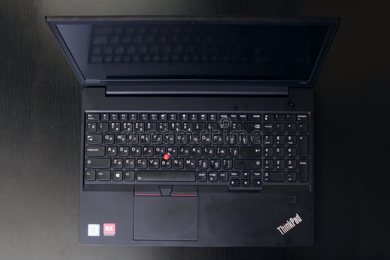 Thinkpad laptop computer editorial stock photo. Image of black - 124658223