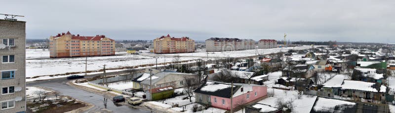 Belarus. Panoramic View of Vileyka City Editorial Image - Image of view ...