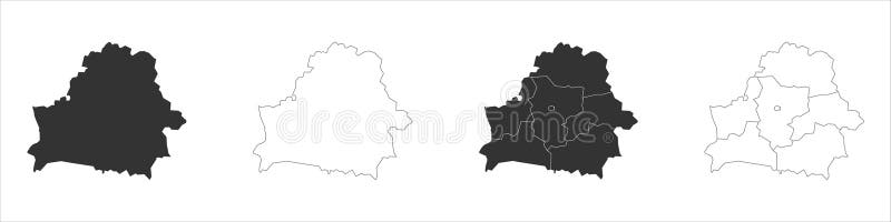 Belarus Political Map of Administrative Divisions Stock Vector ...