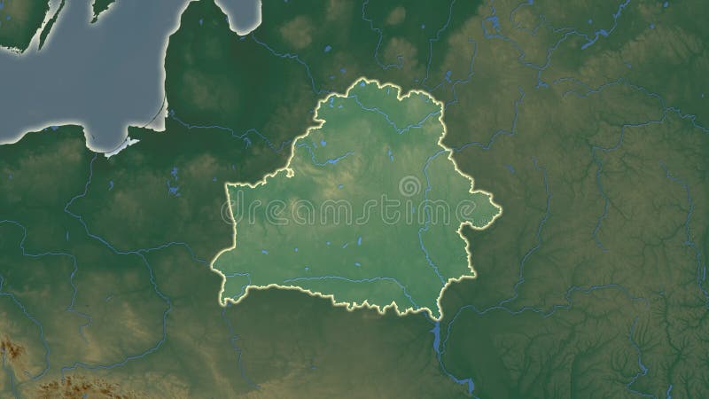 Belarus - Relief. Composition Stock Illustration - Illustration of ...