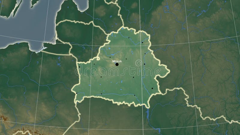 Belarus - Relief. Composition, Borders Stock Illustration ...