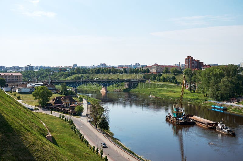 View On Neman River In Grodno Belarus Editorial Image - Image of ...