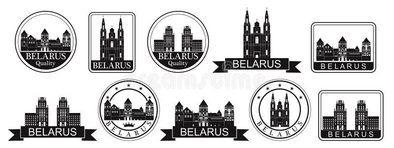 Belarus Set. Isolated Belarus on White Background Stock Vector ...