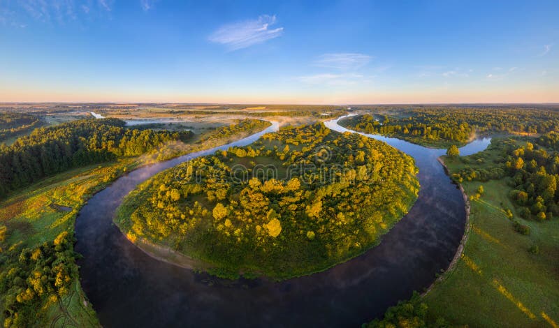 Belarusian river stock photo. Image of morning, travel - 79882788
