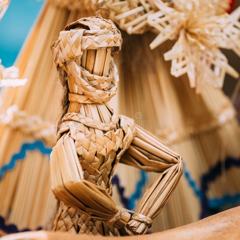 Belarusian Straw Dolls are Most Popular Souvenirs Stock Photo - Image ...