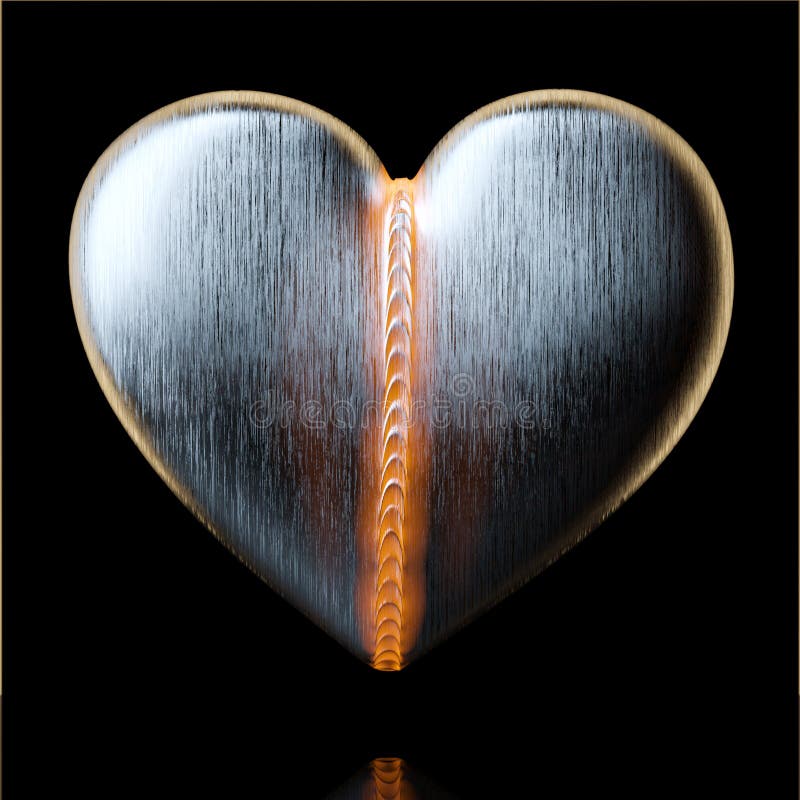 Beld Heart for Valentines Day Greeting Card Design on Black Stock Photo ...