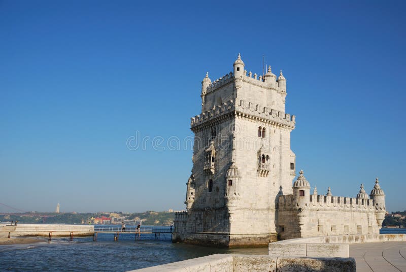 Belem Tower stock photo. Image of discovery, estuary, destinations ...