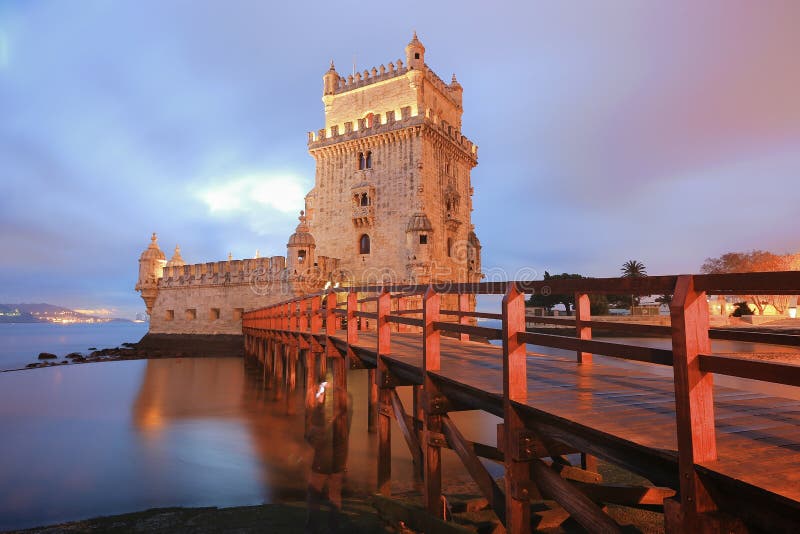 Belem Tower stock image. Image of landmark, heritage - 64238955