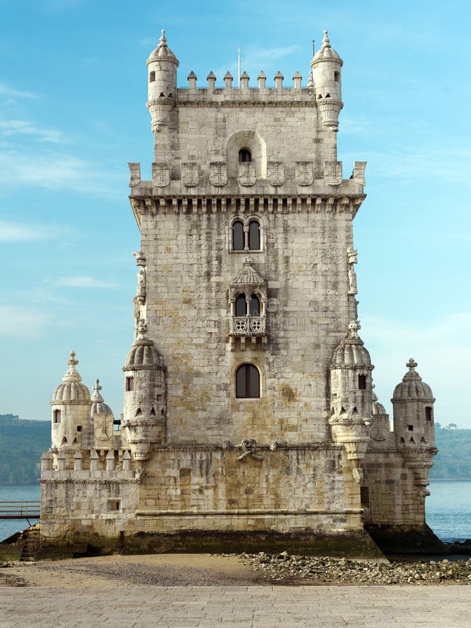 Belem Tower in Lisbon (Portugal) Stock Image - Image of fort, belim ...