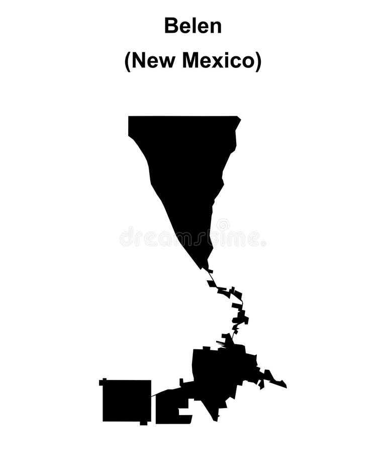 Belen Outline Map Stock Illustrations – 380 Belen Outline Map Stock ...