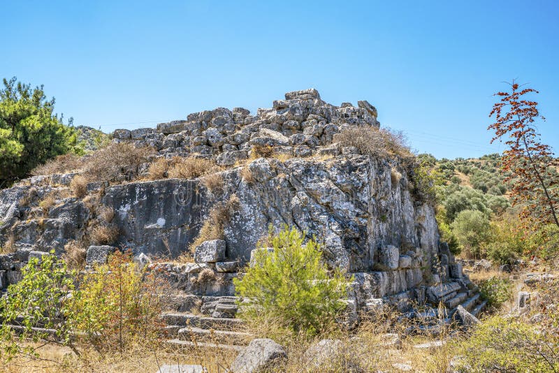 The Belevi Mausoleum in Turkey. Stock Photo - Image of sarcophagus ...