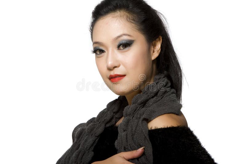 Beleza Mulher Tailandesa Modelo Asiática Da Afiliação étnica Imagem De