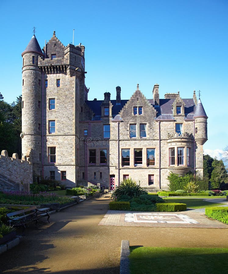 Picture of Belfast Castle in Northern Ireland. Stock Image - Image of ...