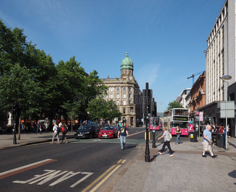 Belfast city centre editorial image. Image of center - 119207650