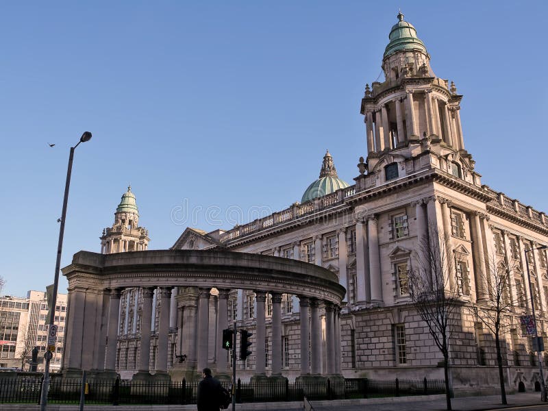 Belfast City Hall stock image. Image of columns, landmark - 68091785