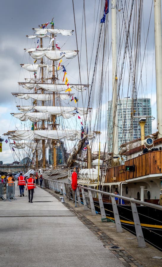 Belfast Docks Tall Ships Festival Editorial Stock Image - Image of ...