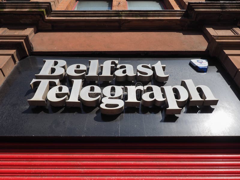The Belfast Telegraph Building in Belfast Editorial Photography - Image ...